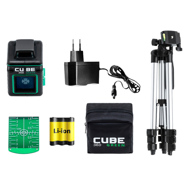 Купить Лазерный уровень ADA CUBE 360 GREEN Professional Edition А00535 по низкой цене в интернет ...
