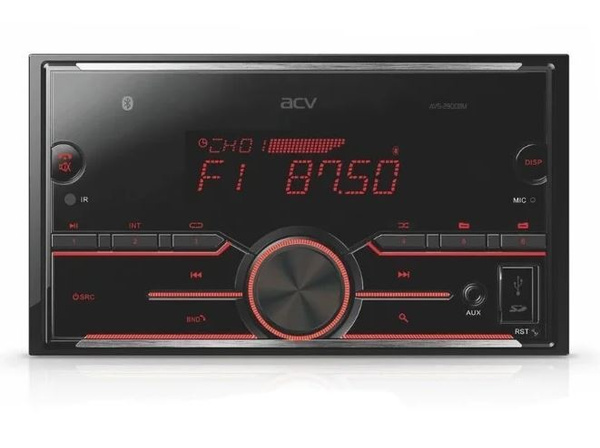 Автомагнитола ACV AVS-2900BM 2din/мультицвет/USB/AUX/BT/SD/FM/4*50/микрофон купить на OZON по ...