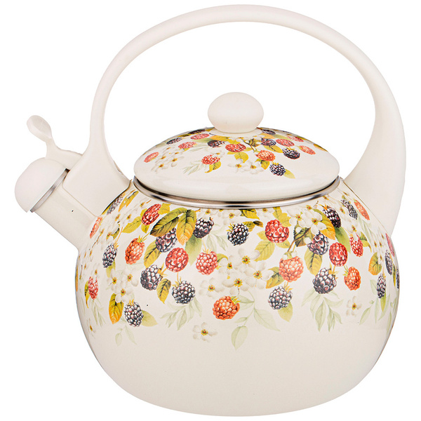 Чайник эмалированный 2,2л со свистком Agness, для индукционной плиты ...