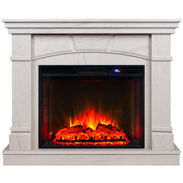 Камин электрический RealFlame History 25,5 WT c Sparta 25,5 LED, звуковая имитация горения ...