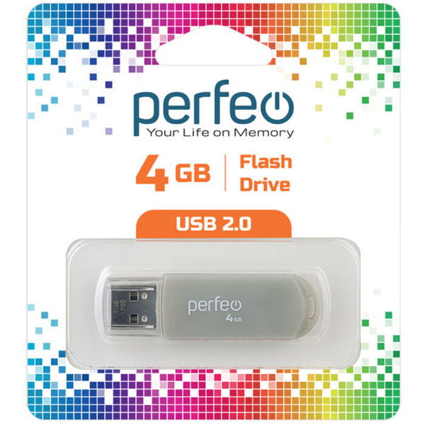 USB-флеш-накопитель Perfeo PF-C03 4 ГБ - купить по выгодной цене в интернет-магазине OZON ...