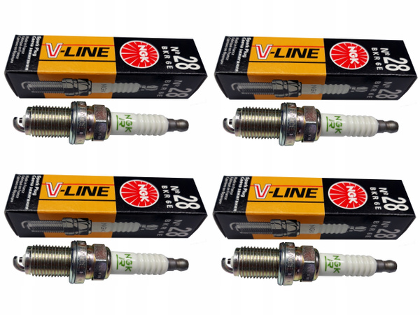 NGK Комплект свечей зажигания арт. 4856 /BKR6E/ VL28 уп , 4 шт. купить ...