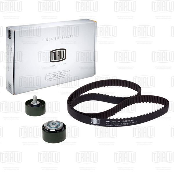 Ремкомплект ГРМ для автомобилей Лада 2170 (ремень/2 ролика) (GD 770) TRIALLI - Trialli арт ...