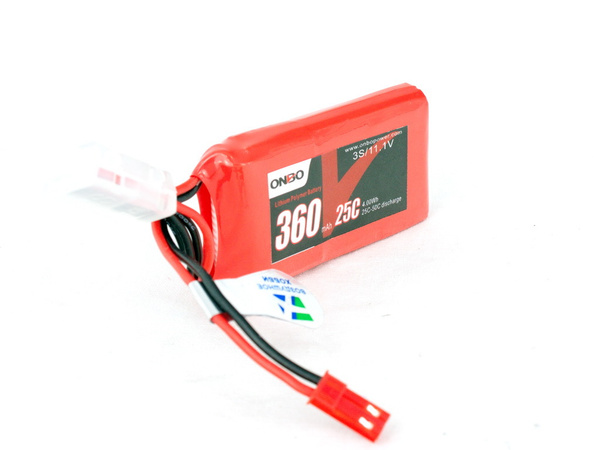 ONBO 360mAh 3S 25C Lipo Pack 1762 - купить с доставкой по выгодным ...