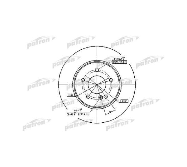 Диск тормозной зад W202 W203 ор,A2104230612 PATRON PBD2813 - купить по ...