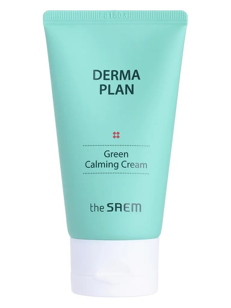 The Saem Крем для лица успокаивающий Derma Plan Green Calming Cream ...
