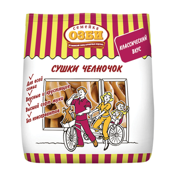 Семейка ОЗБИ/ Сушки Челночок, 200 г - купить с доставкой по выгодным ...