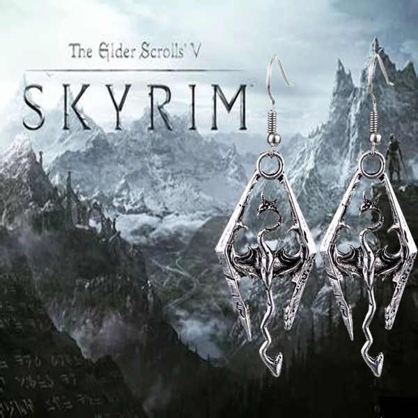 Серьги Дракон из игры Skyrim Скайрим купить на OZON по низкой цене (536051642)