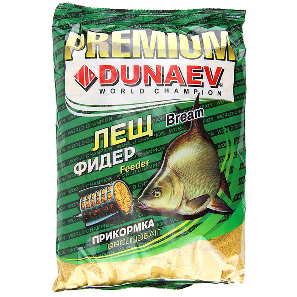 Прикормка натуральная рыболовная Dunaev PREMIUM Лещ Фидер 1 кг ...