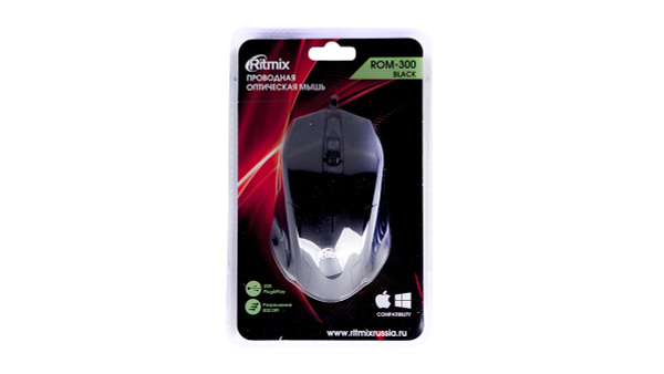 Мышь проводная Ritmix ROM-300_483731 озон 15119384, черный - купить по выгодной цене в интернет ...