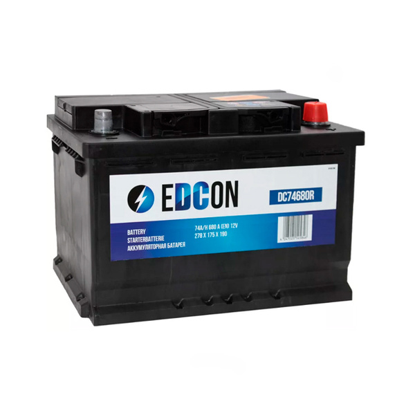 Аккумулятор автомобильный EDCON DC74680R купить по выгодной цене в ...