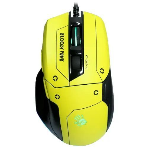 Игровая мышь проводная A4Tech Bloody W70 Max Punk Yellow/Black W70 Max ...