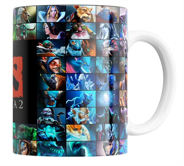 Кружка "Дота 2/Персонажи/лого/Dota 2/Pudge/characters/компьютерные игры ...