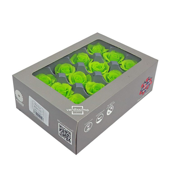 Характеристики Бутоны розы стабилизированные "Лайм" 12шт /для хобби и ...