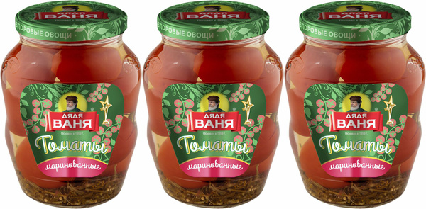 Томаты Дядя Ваня маринованные, комплект: 3 упаковки по 680 г - купить с ...
