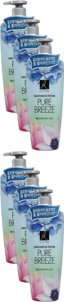 Кондиционер Elastine Pure breeze парфюмированный для волос, комплект: 6 упаковок по 600 мл ...