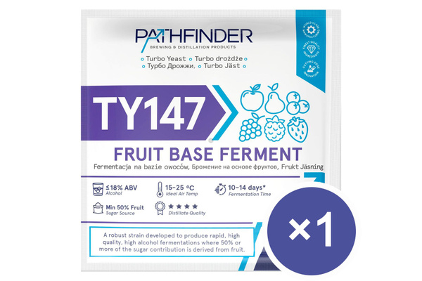 Дрожжи спиртовые турбо Pathfinder "Fruit Base Ferment", 120 г для ...