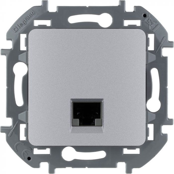 Розетка компьютерная Legrand Inspiria RJ45 категории 5. Алюминий ...