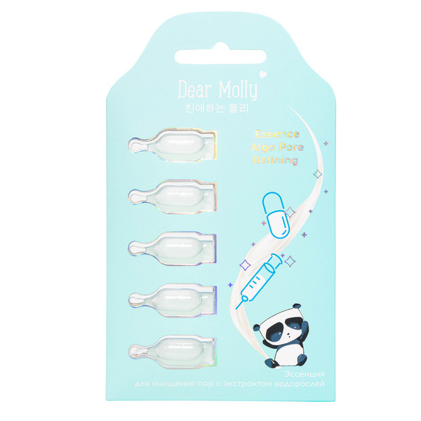 Dear Molly Эссенция для очищения пор с экстрактом водорослей, 5*5 мл, короткий срок - купить с ...