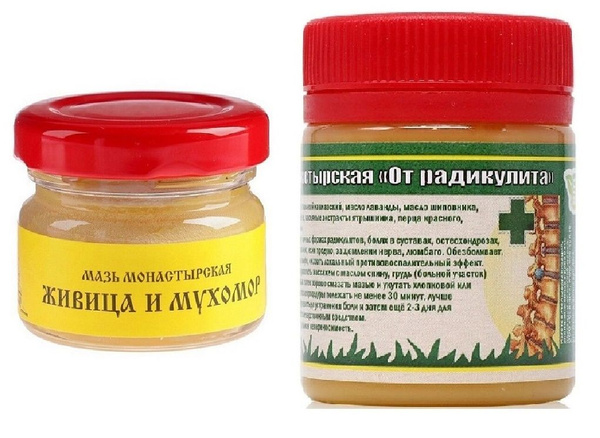 Бизорюк. Монастырская мазь "С живицей и мухомором" 28 мл.+ Монастырская ...