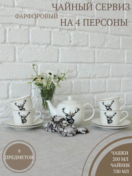 Сервиз чайный с чайником Balsford, на 4 перс. - купить по выгодной цене ...