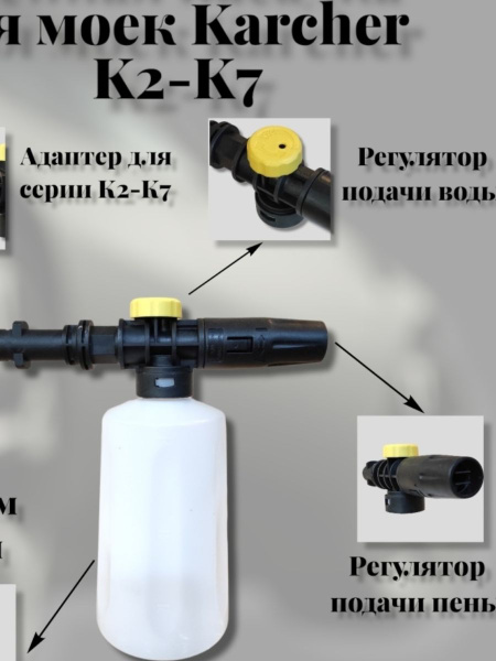 Пенная насадка на мойку высокого давления Керхер Karcher купить на OZON ...