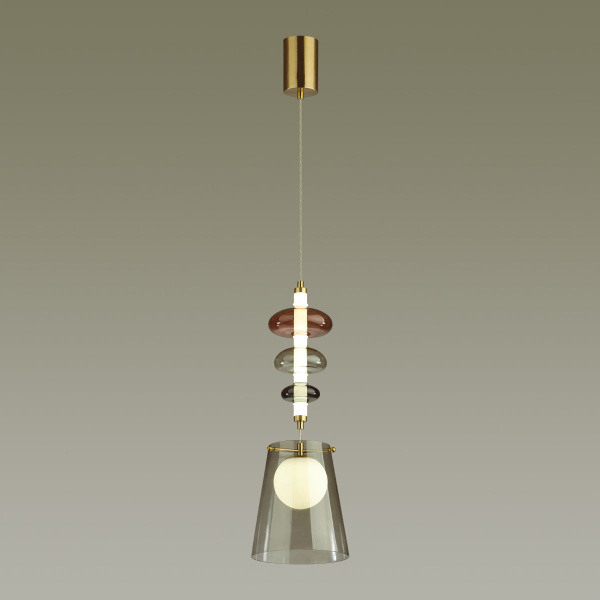 Подвесной светильник бронзовый ODEON LIGHT EXCLUSIVE Amore, плафон ...