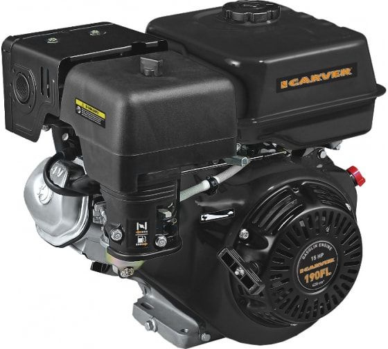 Двигатель бензиновый Carver 190FL (15 л.с.) 01.010.00130 купить на OZON ...