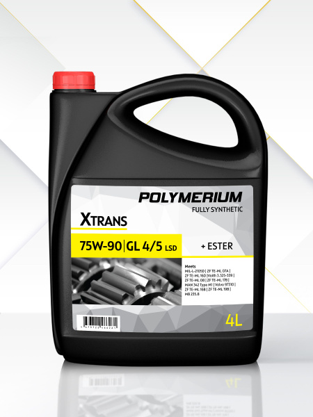 Cинтетическое трансмиссионное масло POLYMERIUM XTRANS 75W-90 GL 4/5 ...