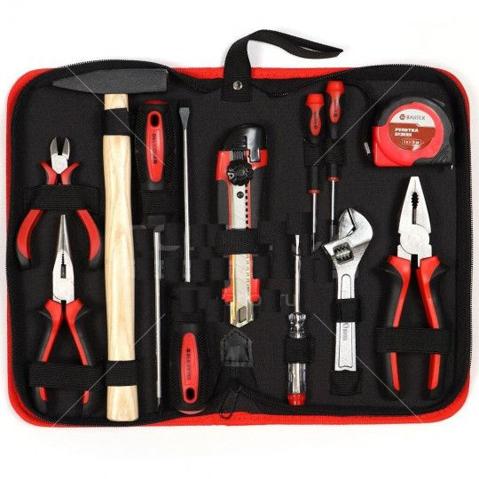 Набор инструментов слесарных (12 предметов в сумке) Bartex - купить по ...