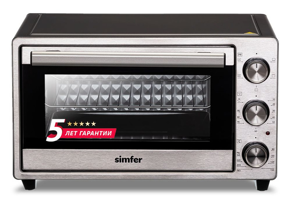 Мини-печь Simfer, серебристый, 25 л купить по низкой цене с доставкой в интернет-магазине OZON ...