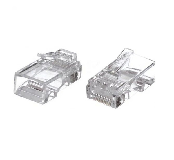 Коннекторы Rj 45 Utp 5e Vcom 1 шт купить с доставкой по выгодным ценам в интернет магазине