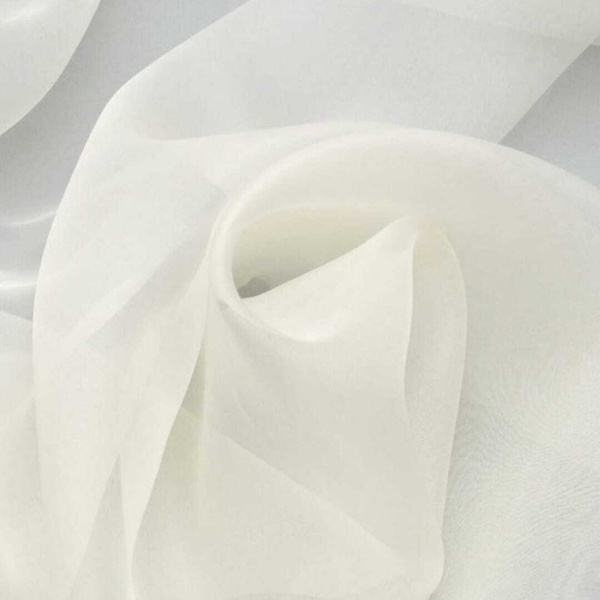 Ткань для шитья Органза плательная - цвет кремовый 2*1.5м - купить с ...