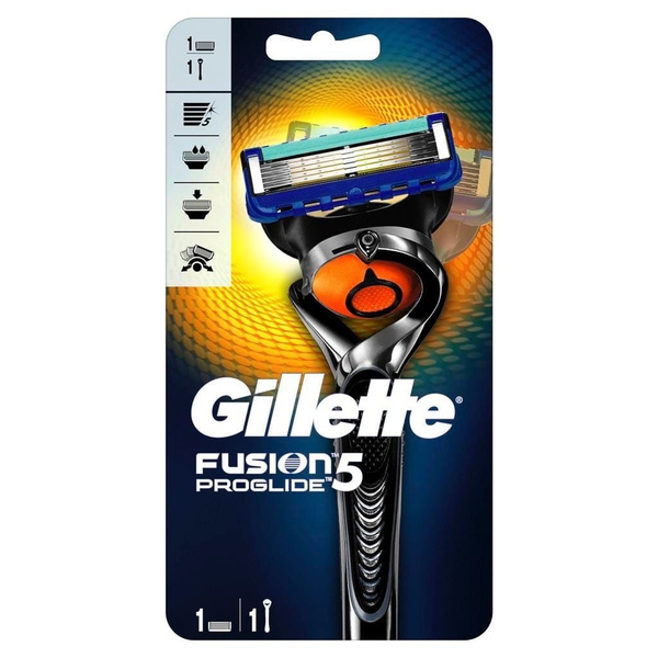 Gillette Fusion ProGlide Мужская Бритва, 1 кассета, с 5 лезвиями с ...