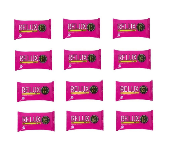 Relux Влажные салфетки "Освежающие",киви, 15 штук в упаковке, 12 упаковок - купить с доставкой ...