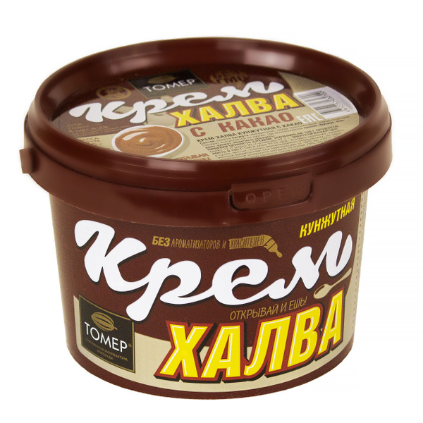 Крем-халва ТОМЕР Кунжутная с какао, 800 гр - купить с доставкой по ...
