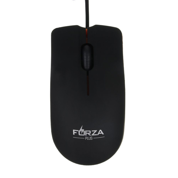 Мышь проводная FORZA PLUS 40501300 405-013, черный - купить по выгодной ...