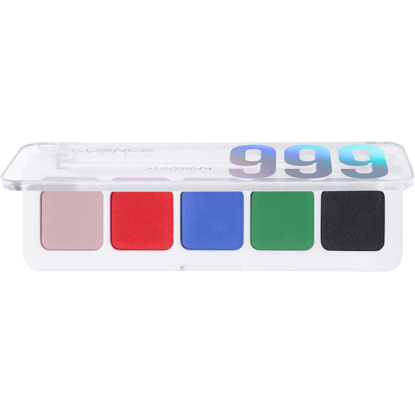 Палетка теней Influence Beauty Палетка теней мини Color Algorithm тон 04 5 оттенков 5г
