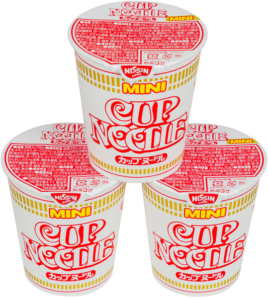 Суп-лапша быстрого приготовления Cup Noodle Mini - 3 штуки в наборе со ...