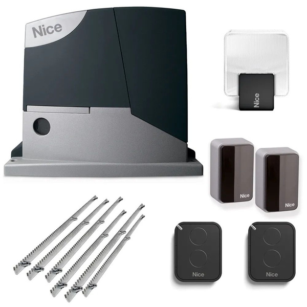 Автоматика для откатных ворот Nice RD400KIT2/ROA-6 (Комплект: привод, 2 пульта, фотоэлементы ...