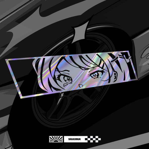 JDM Голографическая наклейка из Аниме Angry Girls купить c доставкой на ...