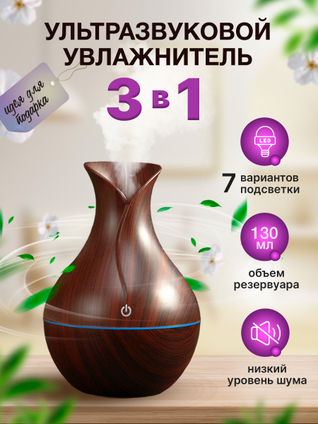 Аромалампа; увлажнитель воздуха портативный - купить с доставкой по ...