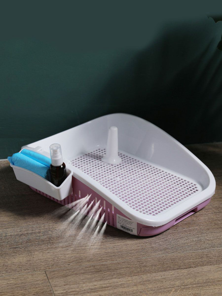 Туалет для собак и щенков/Лоток для собак со столбиком (выдвижной ...