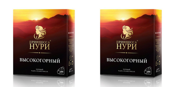 Принцесса Нури Чай в пакетиках Высокогорный, черный, 100 пакетиков, 2 ...