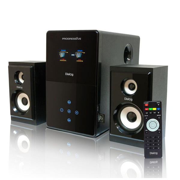Колонки Dialog Progressive AP-220 BLACK 2.1, 30W+2*15W RMS, USB+SD ...