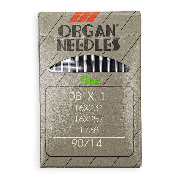 Иглы для промышленных швейных машин универсальные DBх1/90, 10 шт, Organ - купить с доставкой по ...
