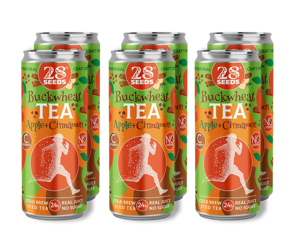 Гречишный Чай колд брю Яблоко - Корица "28 SEEDS" 6 шт. - купить с доставкой по выгодным ценам в ...