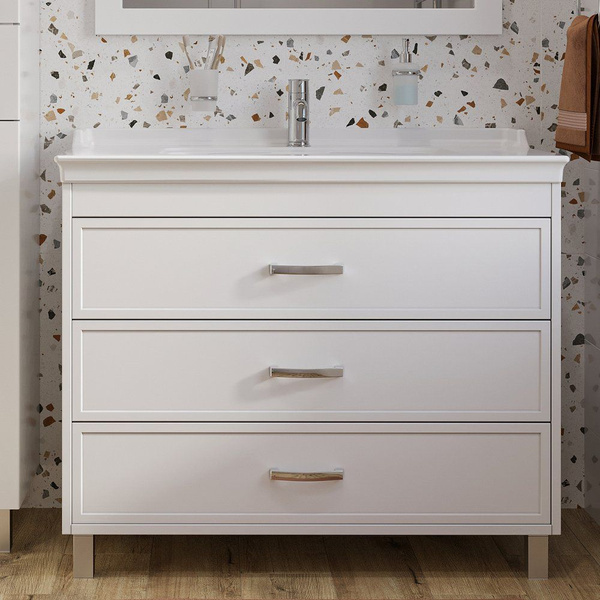 Тумба с раковиной STWORKI Хальмстад 100 белая купить на OZON по низкой цене (1179195989)