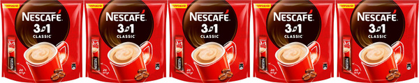 Кофейный напиток Nescafe Классический 3 в 1 растворимый 14,5 г х 20 шт ...