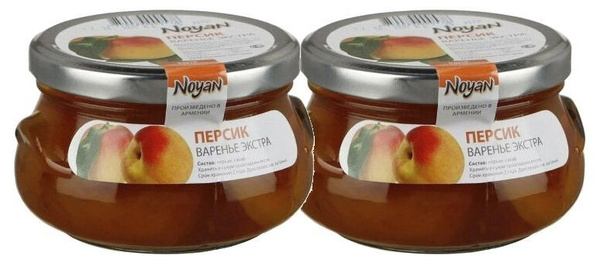 Noyan варенье из персика, 450г х 2шт. Ноян Армения купить на OZON по ...